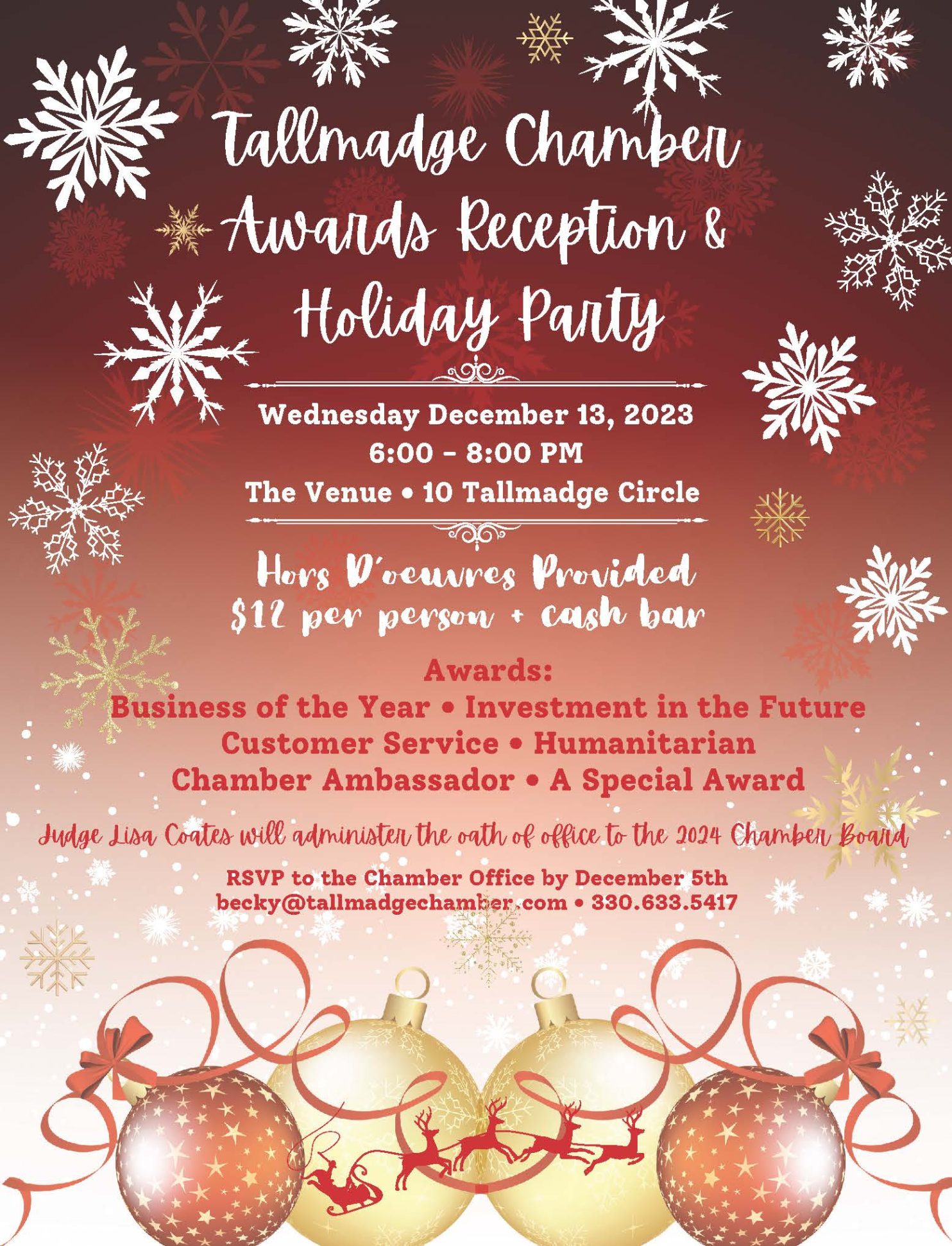 Chamber Awards & Holiday Party | Tallmadge Chamber of Commerce